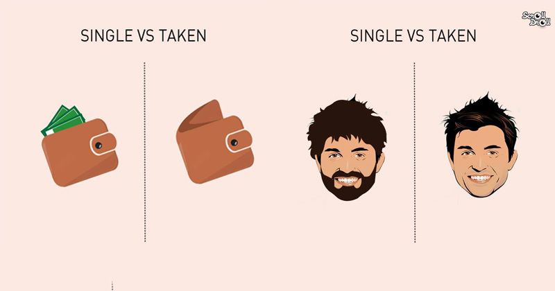 Being Single VS Being Taken Explained Perfectly Well In These 10 Graphics