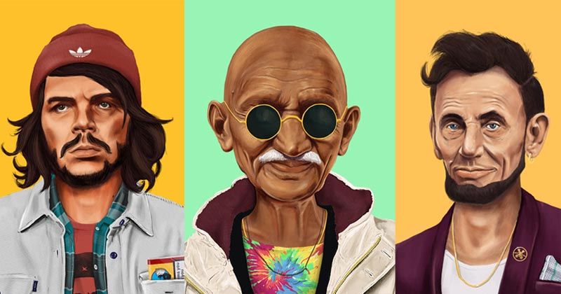 7 World Famous Legends Turned Into Hipsters Is The Coolest Thing Youll ...
