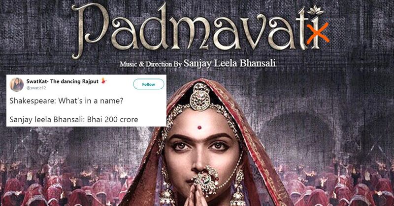 Padmavati Has Been Changed To Padmavat By The Censor Board