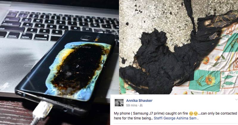 Another Samsung Smartphone, Samsung J7 Prime, Caught Fire Again in India