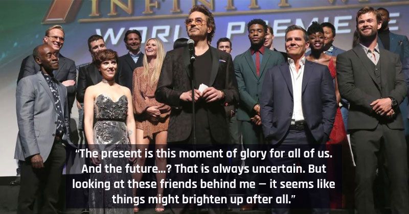 Robert Downey Jr Emotional Speech About His Journey As Iron Man At ...