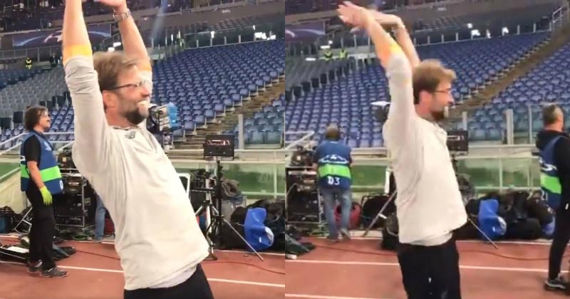 Jurgen Klopp Entertaining The Crowd After Liverpool Makes It To UCL ...