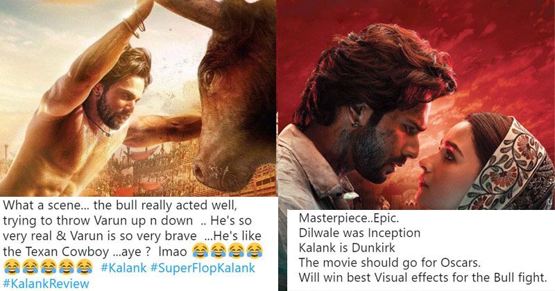 Not Varun Or Alia, Its The CGIEd Bull From Kalank That Was The Best ...