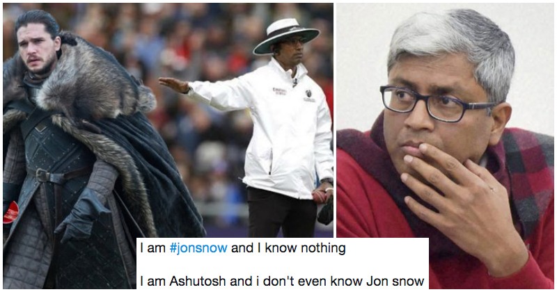 Ashutosh Mistakes GoT's Jon Snow For Cricketer John Snow In A Panel ...