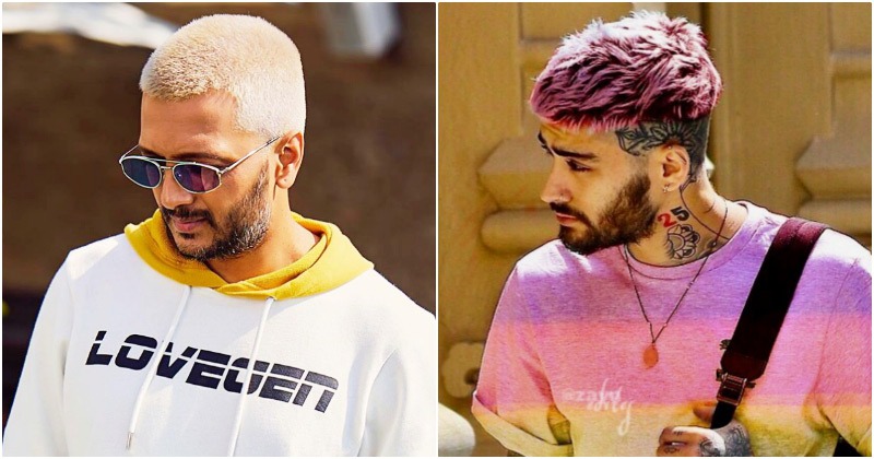 These 8 Male Celebrities Coloured Their Hair In Very Unusual Colour ...