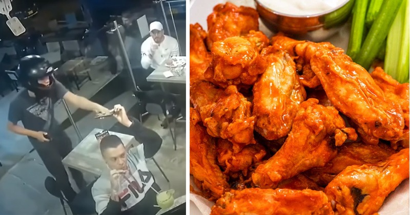 Viral Video Shows Man Continues Eating Chicken Wings Despite Being At ...
