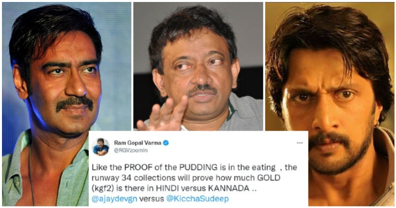 Ajay Devgn-Sudeep Twitter Clash: Ram Gopal Varma Calls North Stars ...