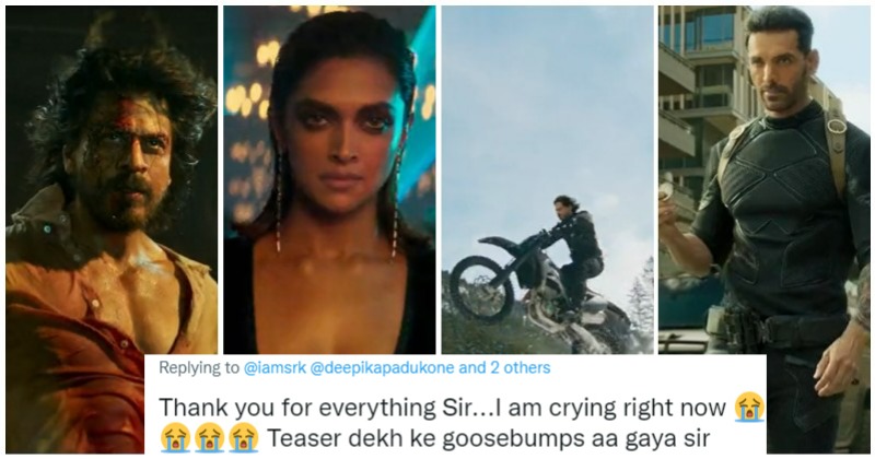 Pathaan Teaser Finally Out & Fans Are Crying Watching Shah Rukh Khan ...
