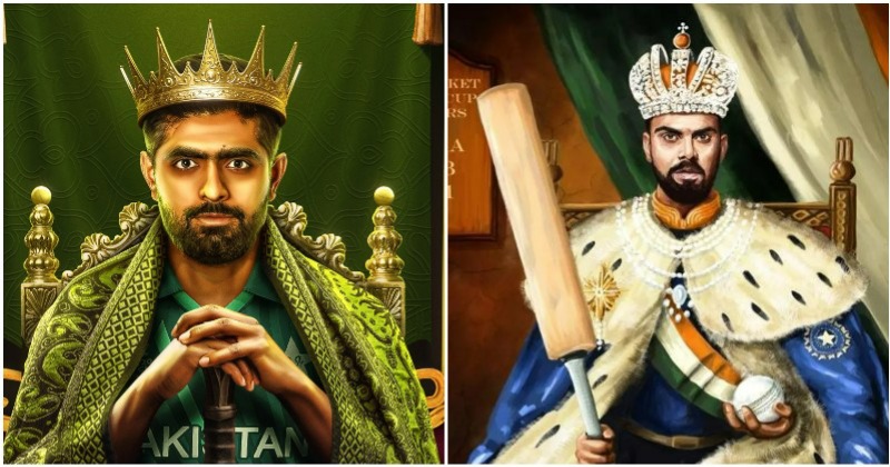 ICC Portrays Babar Azam As ‘Badshah’ And Virat Kohli Fans Were Ready ...