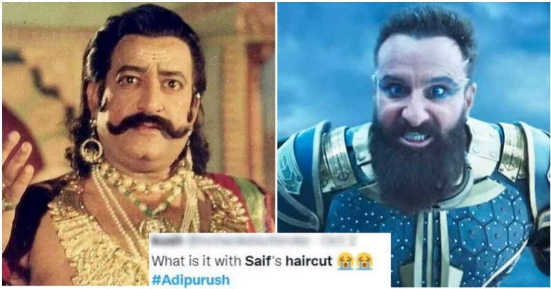 Saif Ali Khan Has A Beard & Spiky Hair In Adipurush, His Look As Ravan ...