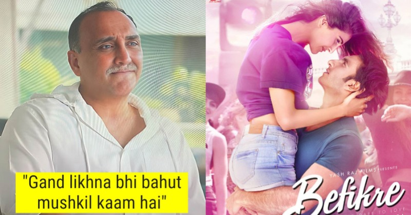 'Gand Likhna Mushkil Hai' Says Writer As He Slams Aditya Chopra's ...
